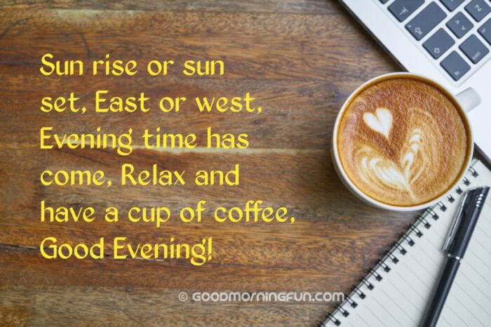 Good Evening Coffee Cup Images & Quotes - Good Morning Fun