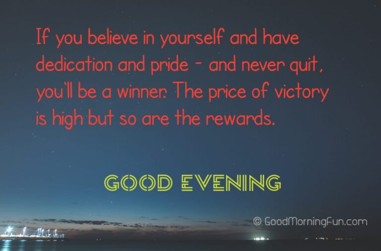 Cute Good Evening Quotes With HD Images Greetings - Good Morning Fun