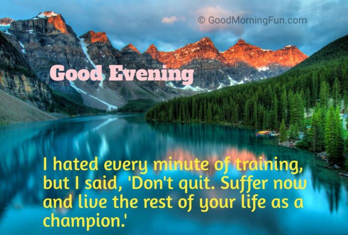 Cute Good Evening Quotes With HD Images Greetings - Good Morning Fun